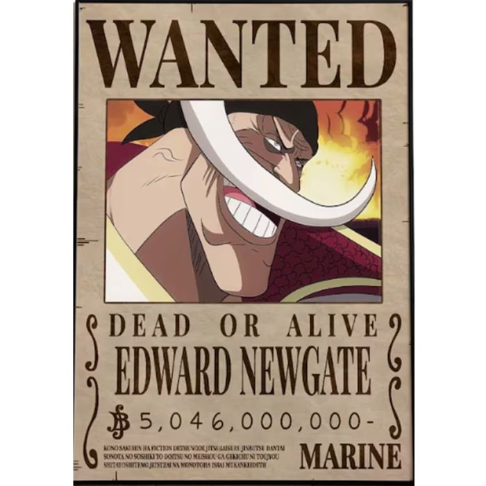 One Piece Wanted Edward Newgate Poster | Video Game Heaven & Cool Stuff